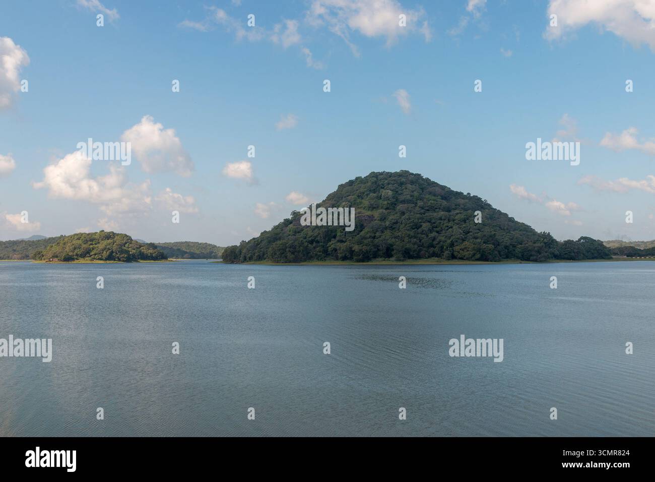 Sri Lanka - Girithale - Girithale Wewa - Scenic view of reservoir with ...