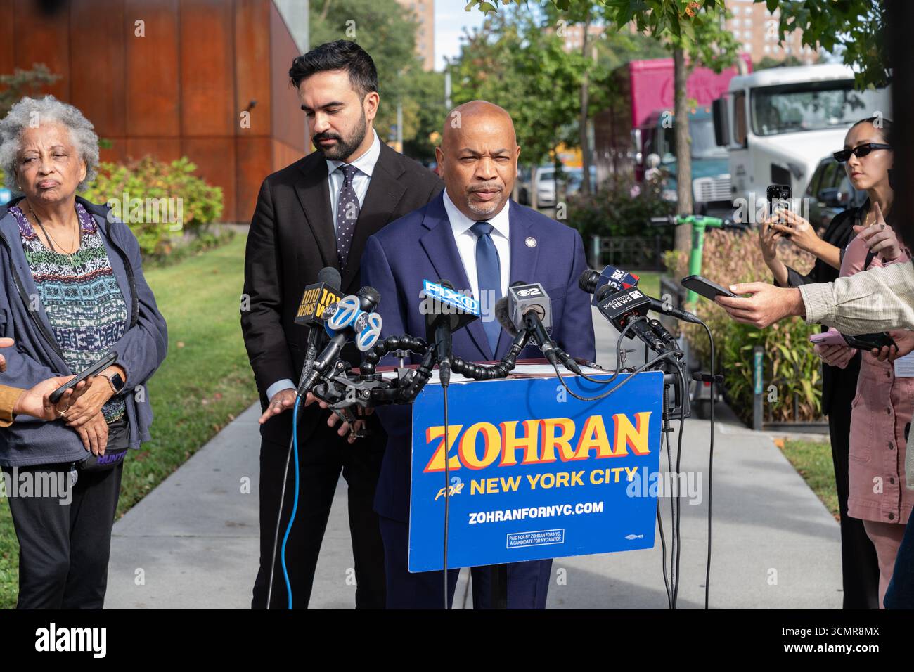 Speaker of the New York State Assembly Carl Heastie speaks as he ...