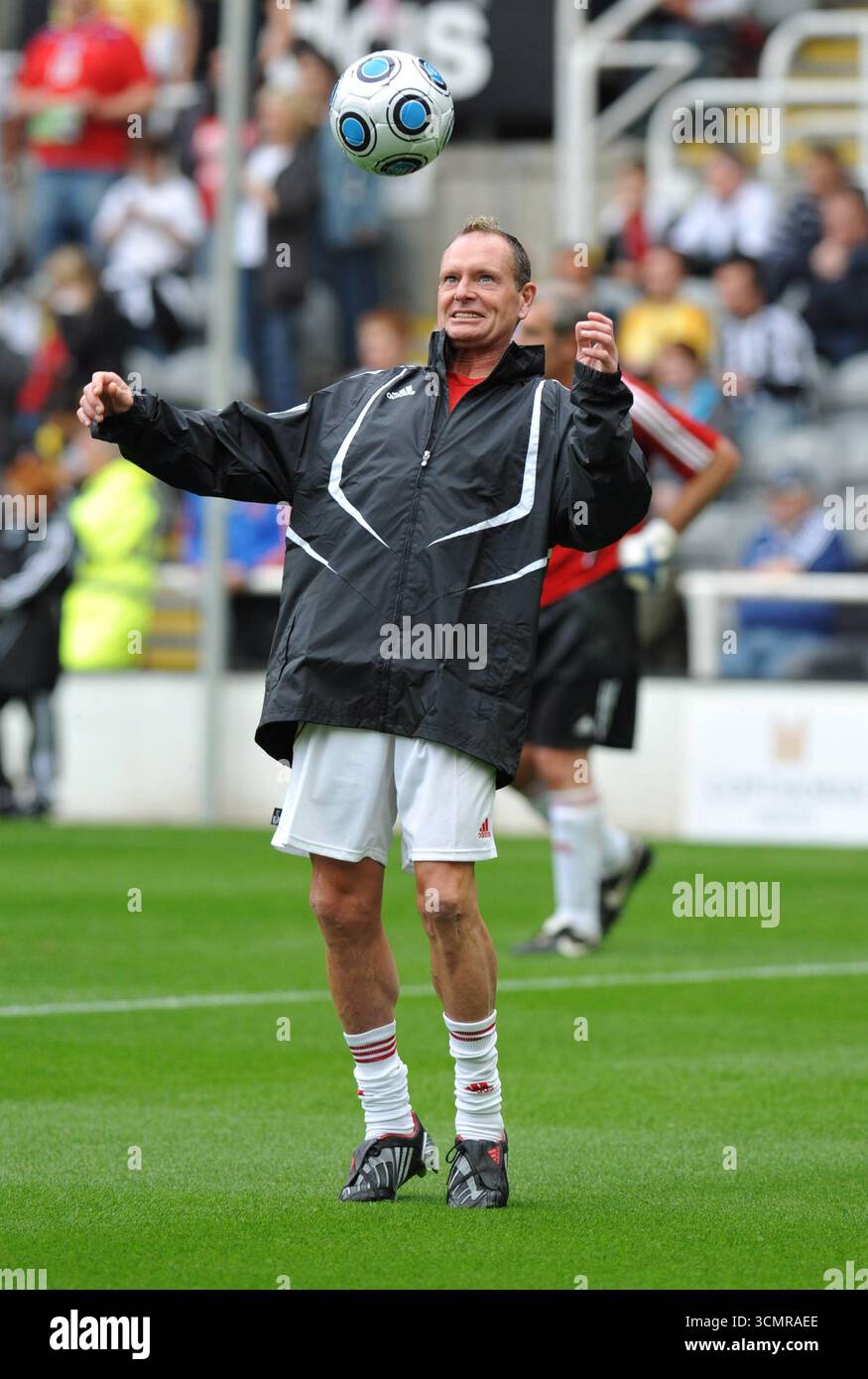 Paul Gascoigne at the Sir Bobby Robson Trophy England v Germany match ...