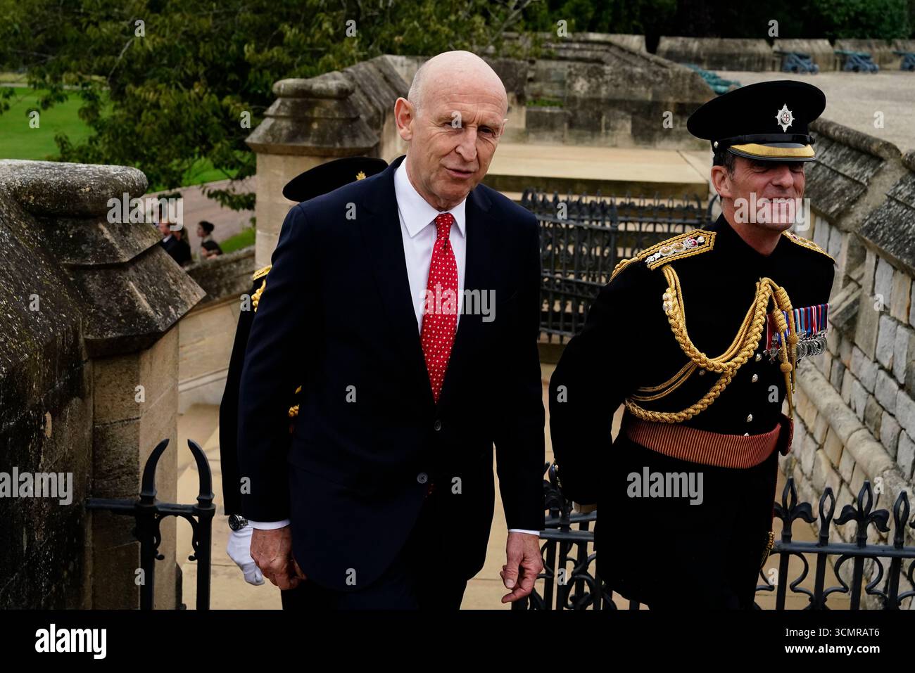 Defence Secretary John Healy following a Beating Retreat military ...