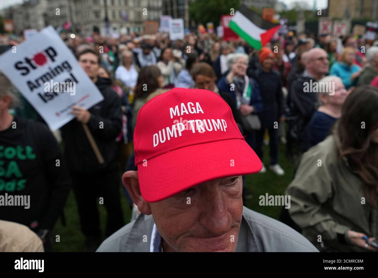 Stop Trump Coalition campaigners take part in a protest march against ...