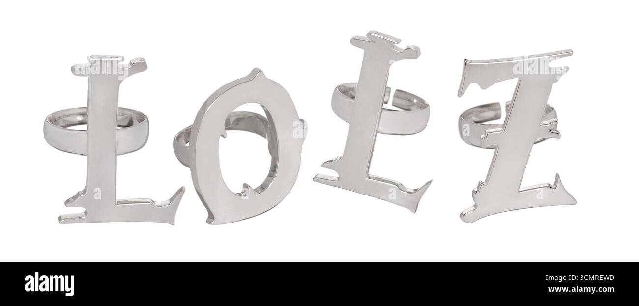 Contemporary rings Cut Out Stock Images & Pictures - Alamy