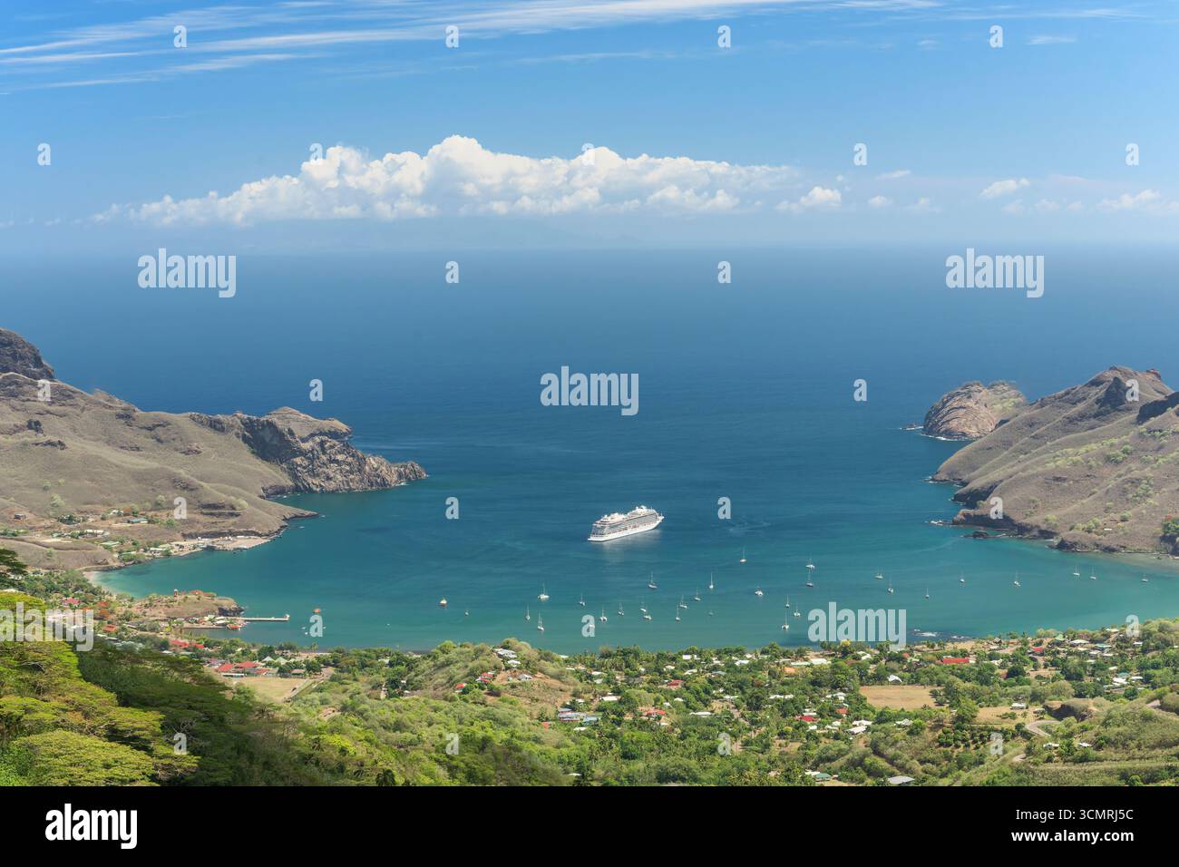 Coastal scenery at Nuku Hiva island, Marquesas Islands, French ...