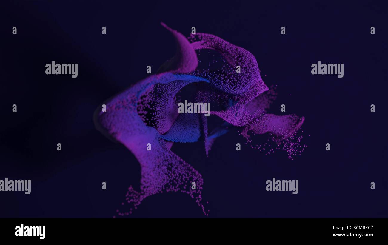 Abstract blue particles background loop hi-res stock photography and ...
