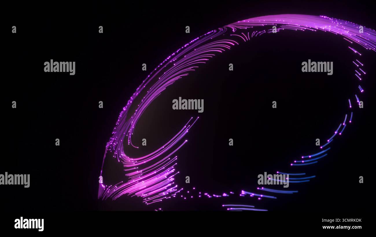 Smooth loop path neon hi-res stock photography and images - Alamy