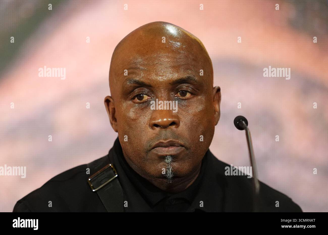Nigel Benn during a press conference at Tottenham Hotspur Stadium ...