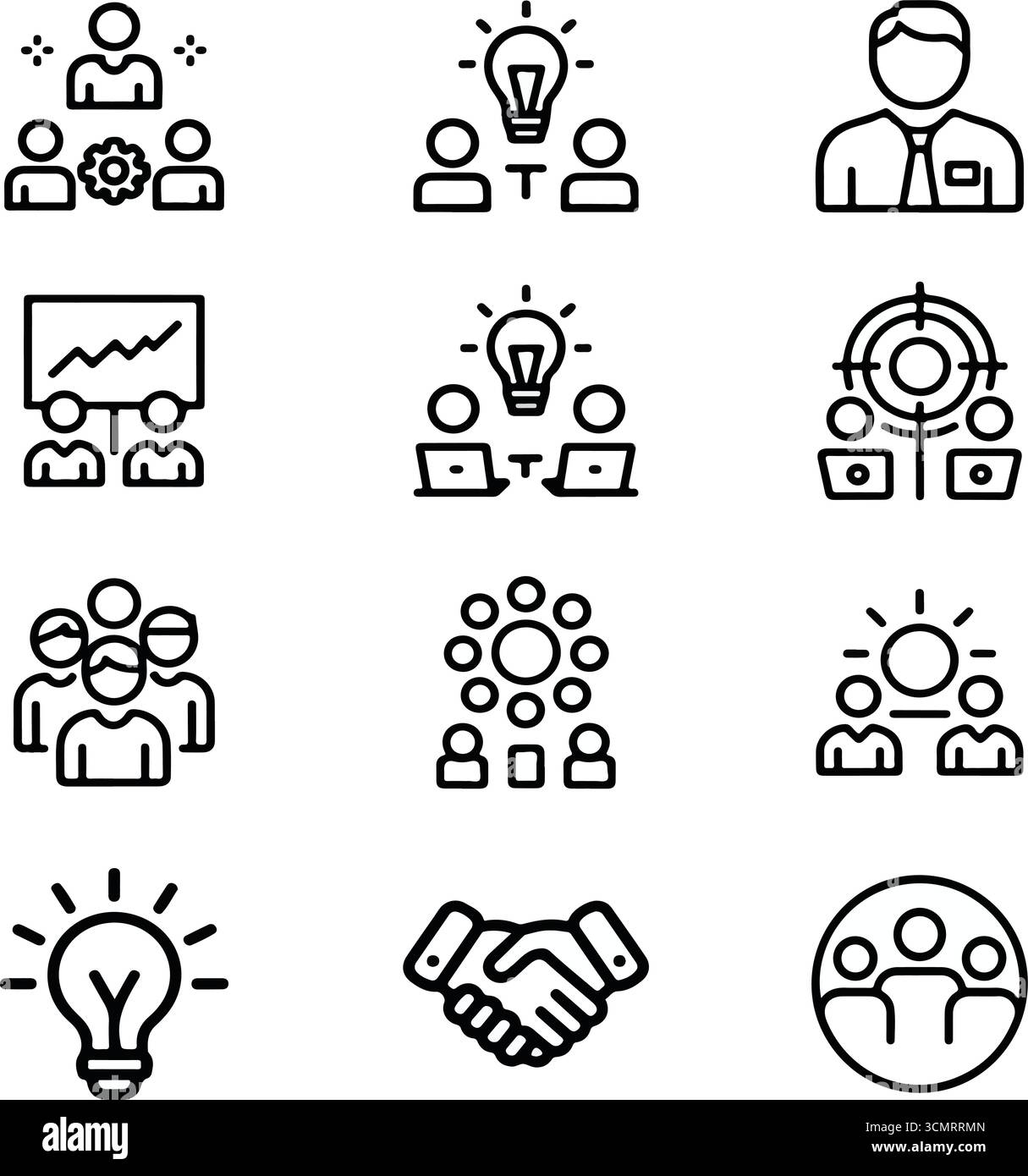 Corporate teamwork management Cut Out Stock Images & Pictures - Alamy