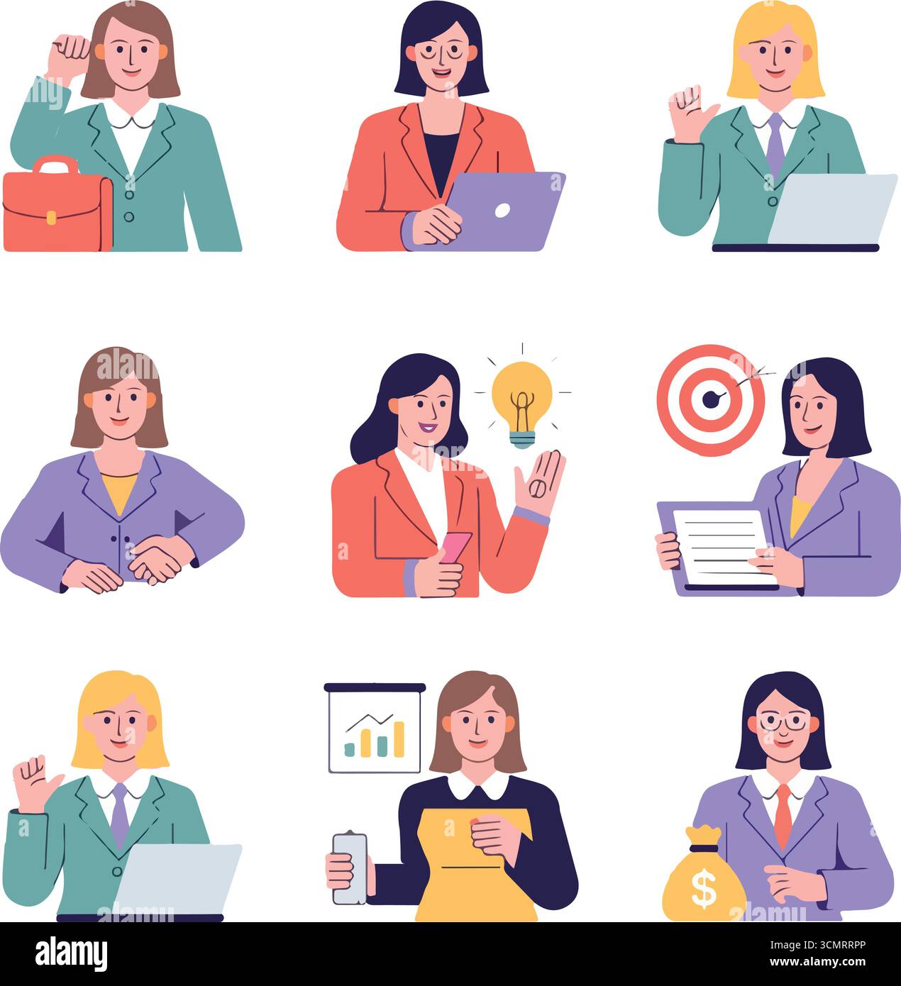Successful professional businesswoman Stock Vector Images - Alamy