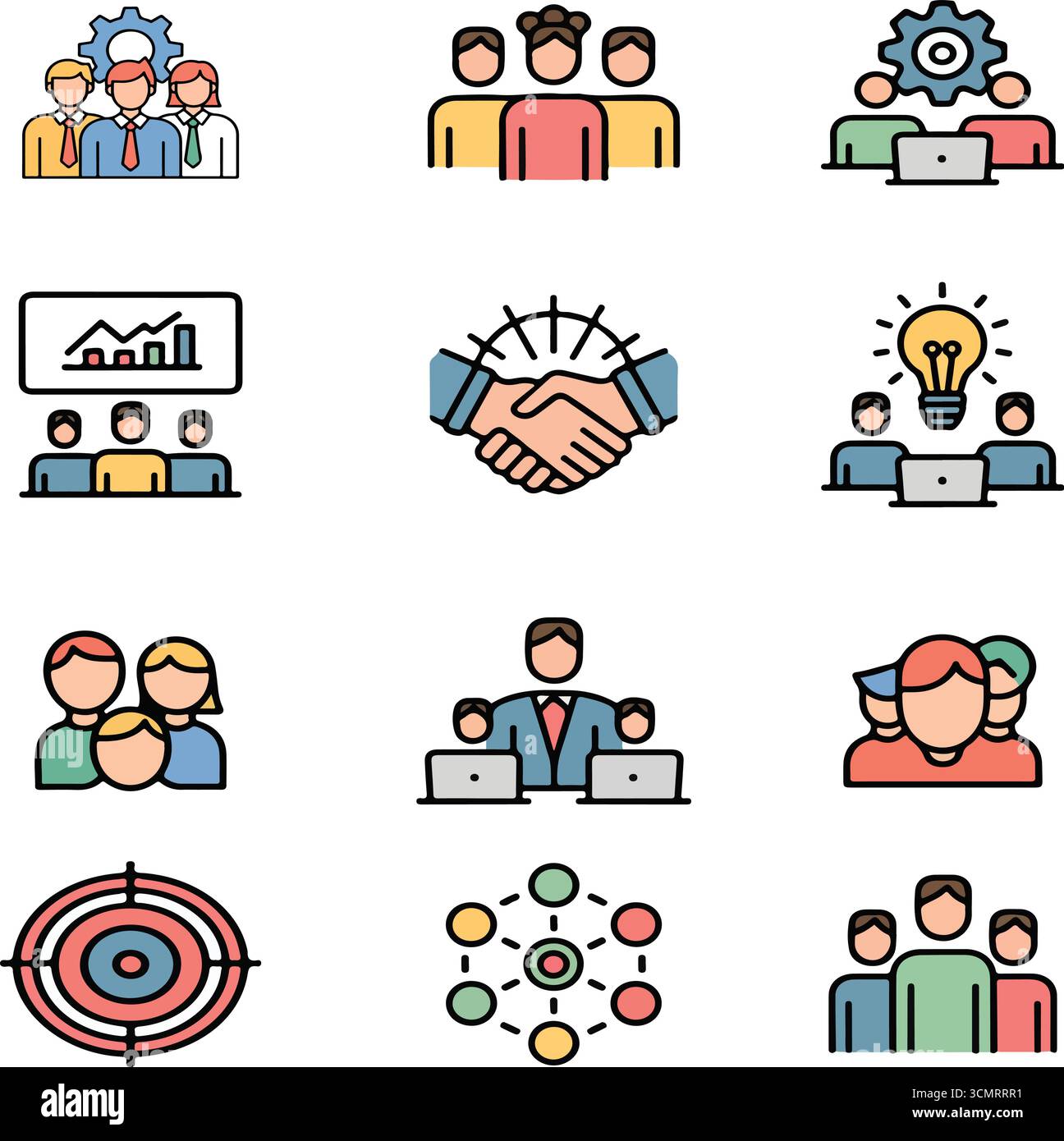 Business management team collaboration Cut Out Stock Images & Pictures - Alamy