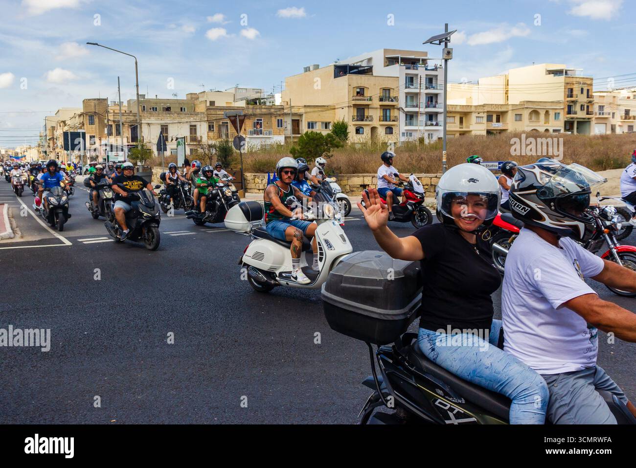 Zabbar, Malta - September 14th, 2025 Motorcycle section of the ...