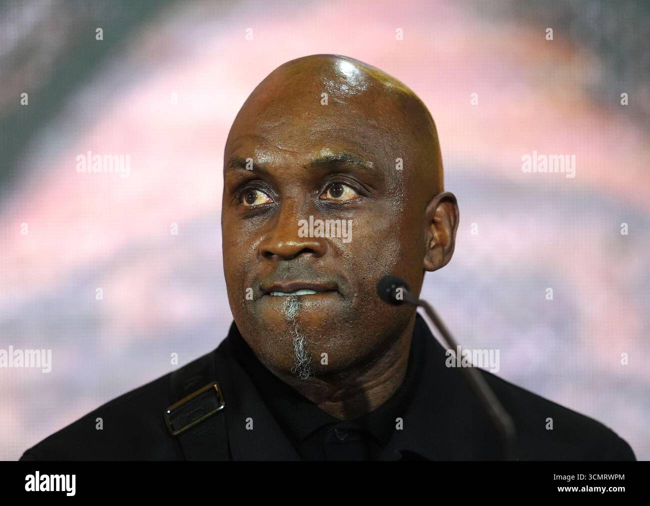 Nigel Benn during a press conference at Tottenham Hotspur Stadium ...