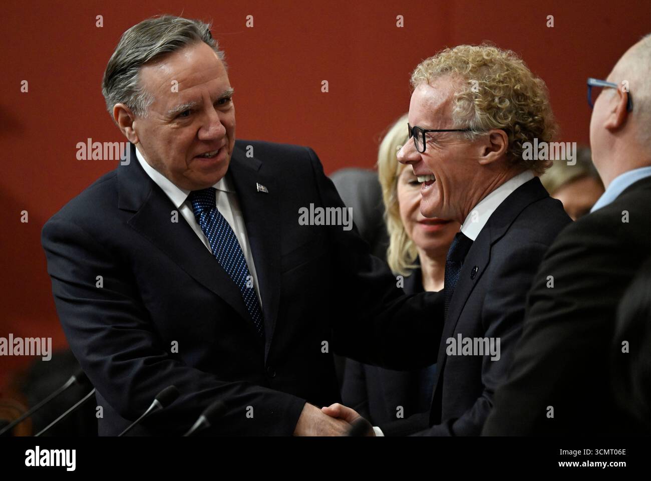 Le premier ministre du Quv©bec, Franvßois Legault, et le ministre du ...