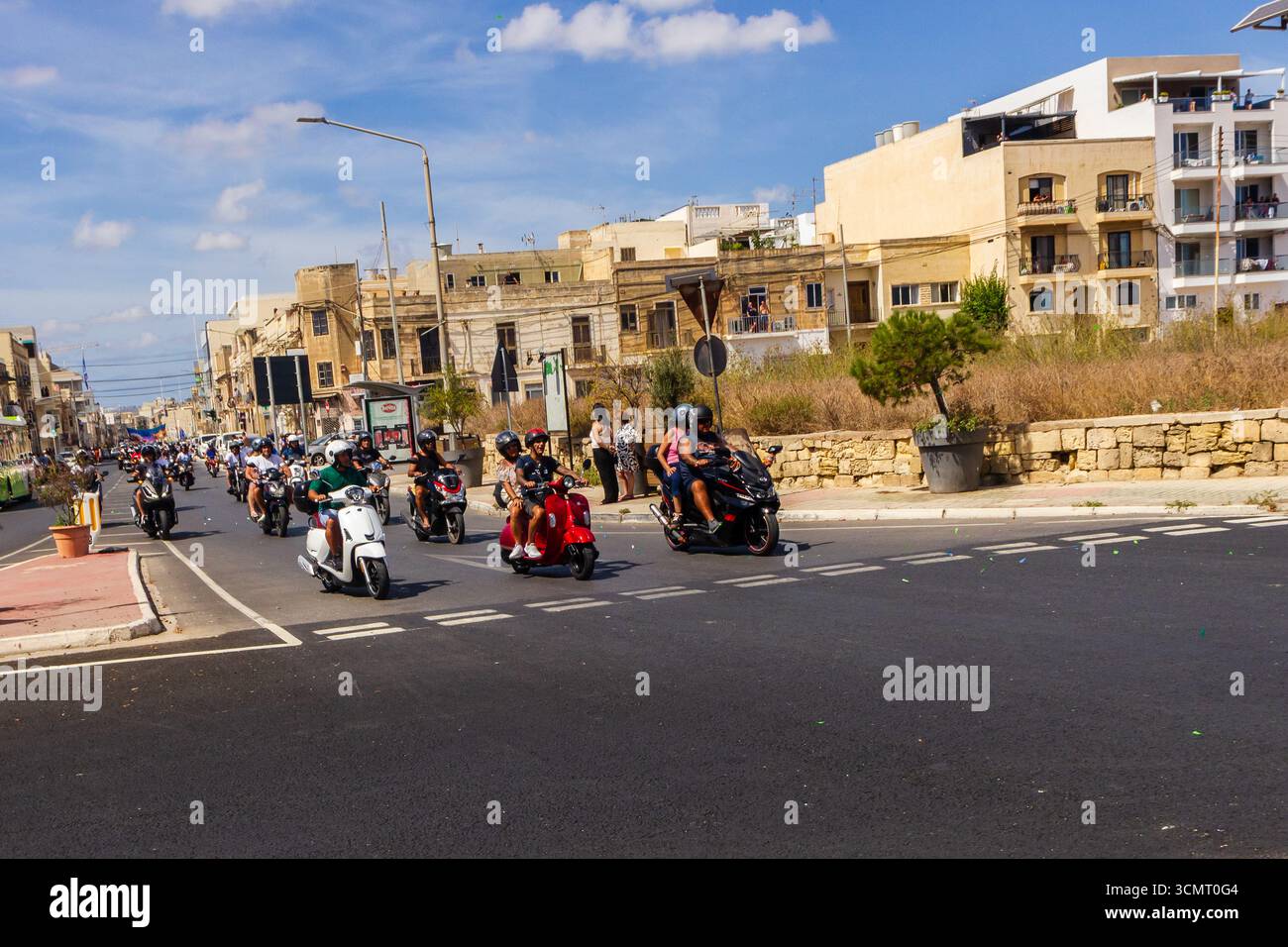 Zabbar, Malta - September 14th, 2025 Motorcycle section of the ...