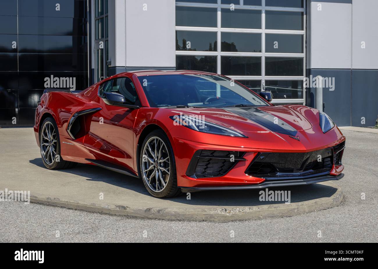 Indianapolis - September 14, 2025: Chevrolet Corvette Stingray 3LT at a ...
