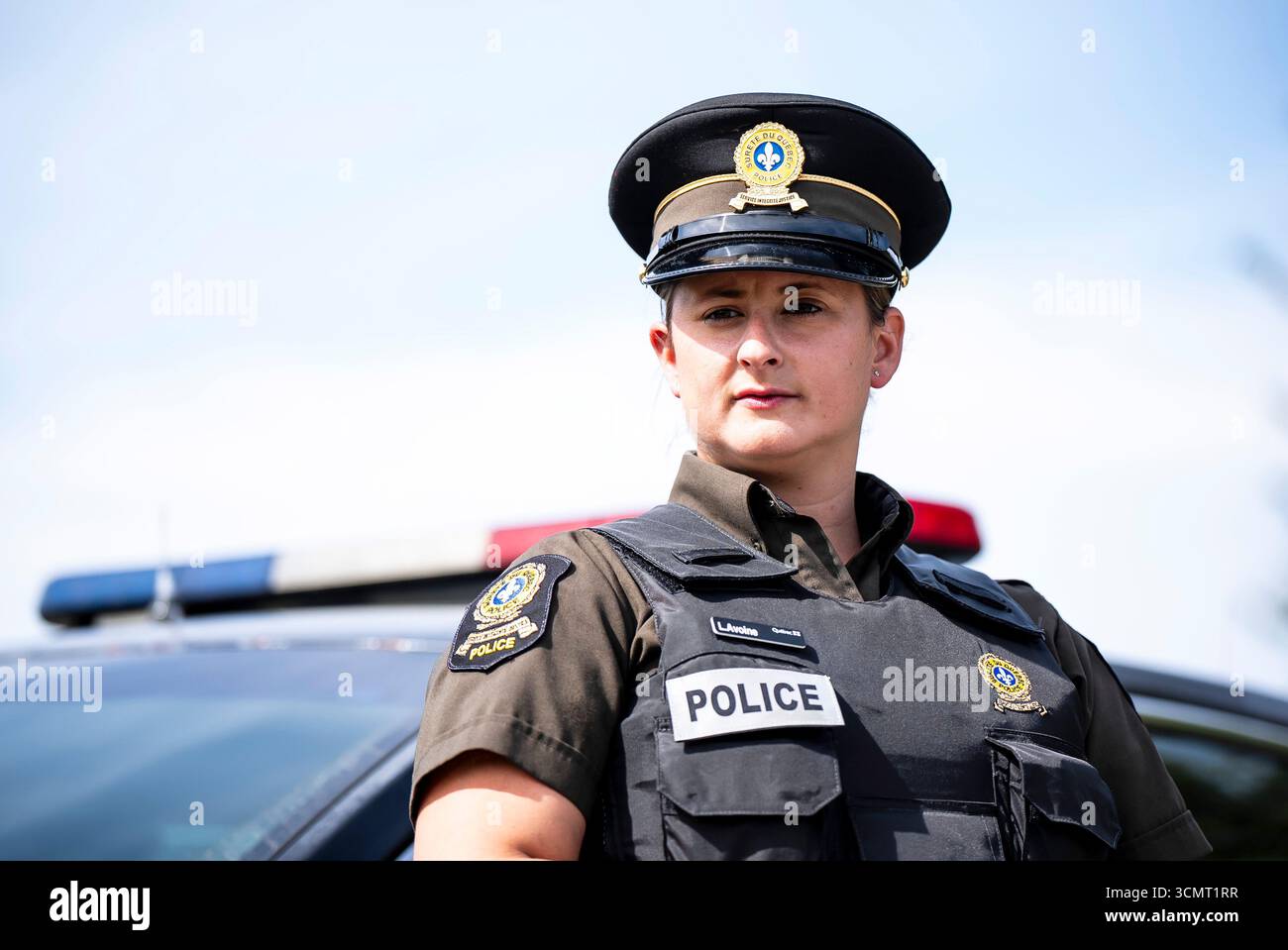 Surete du Quebec spokesperson Laurie Avoine poses for a portrait during ...