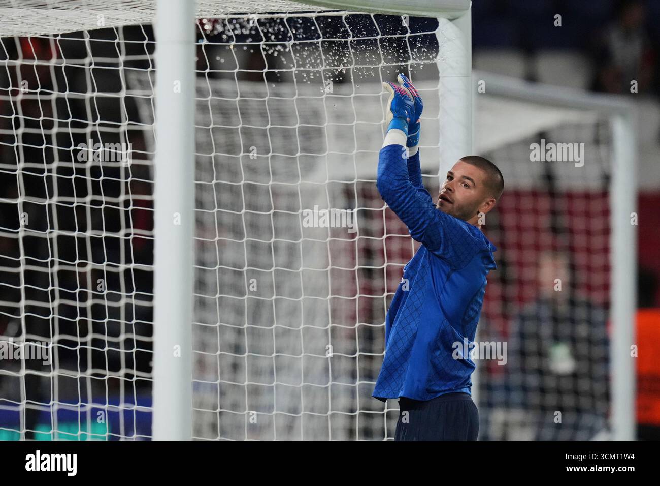 PSG's goalkeeper Lucas Chevalier ahead of the Champions League opening ...