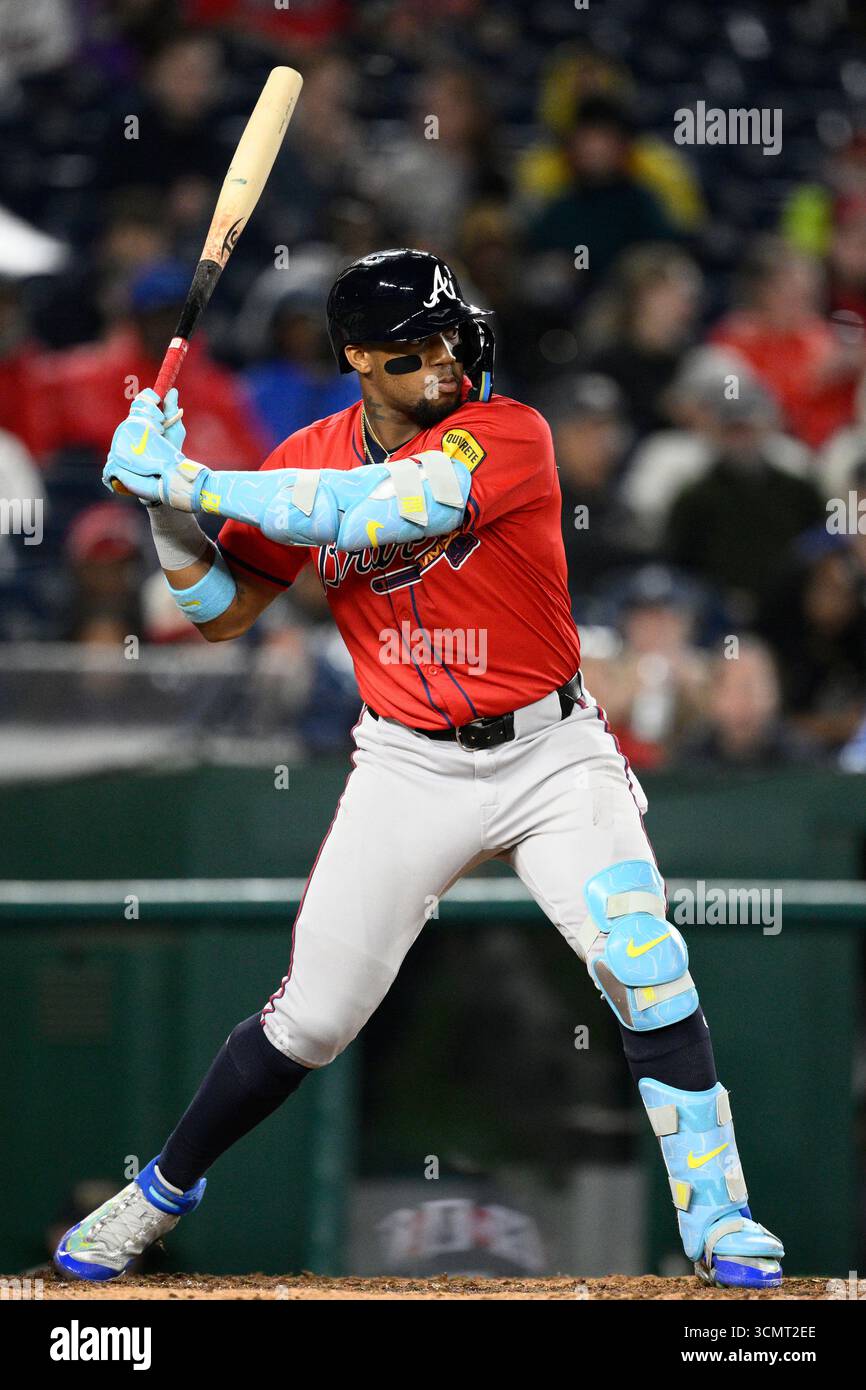 Atlanta Braves' Ronald Acuña Jr. in action during the second baseball ...