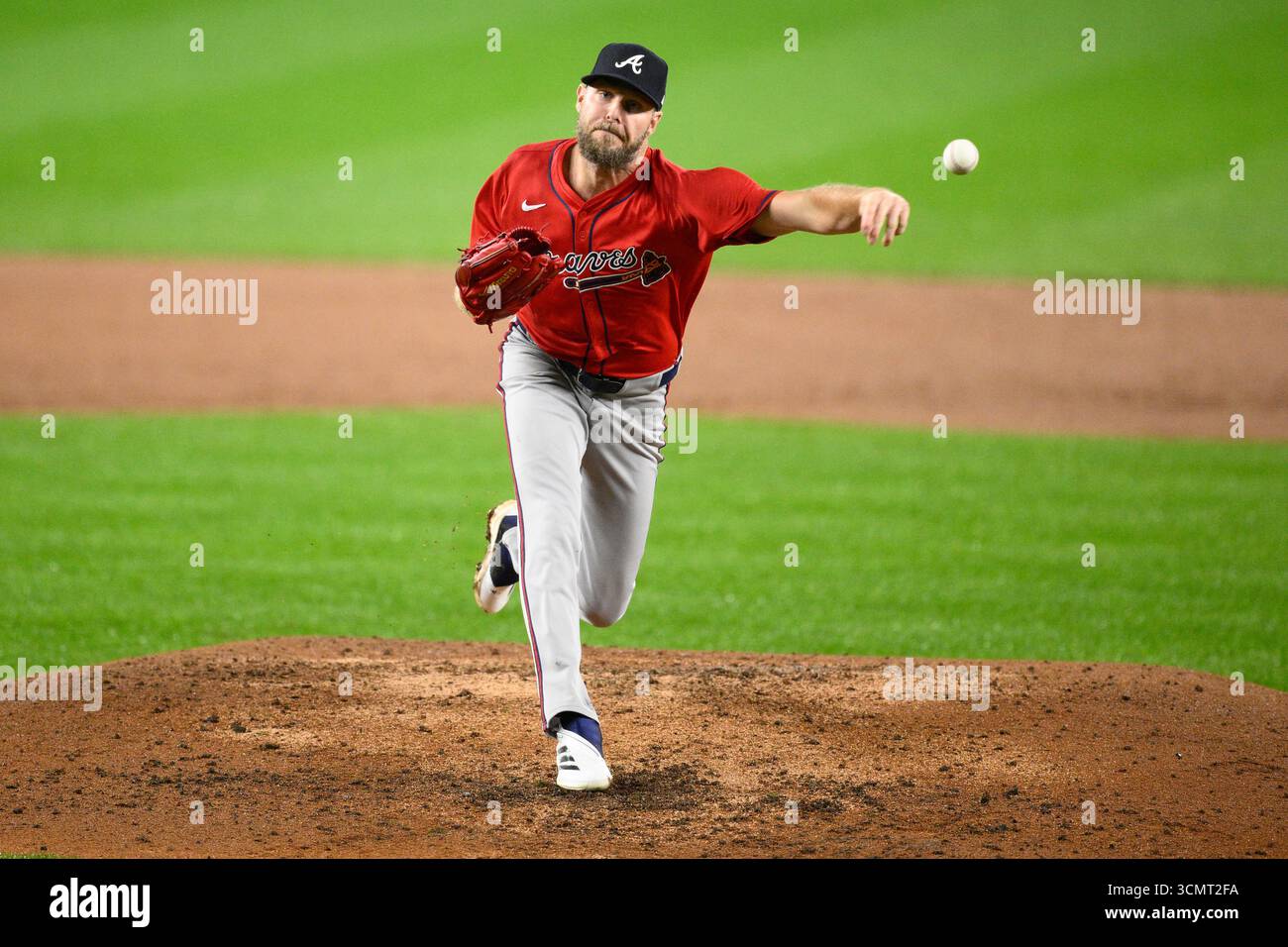 Atlanta Braves starting pitcher Chris Sale (51) in action during the ...