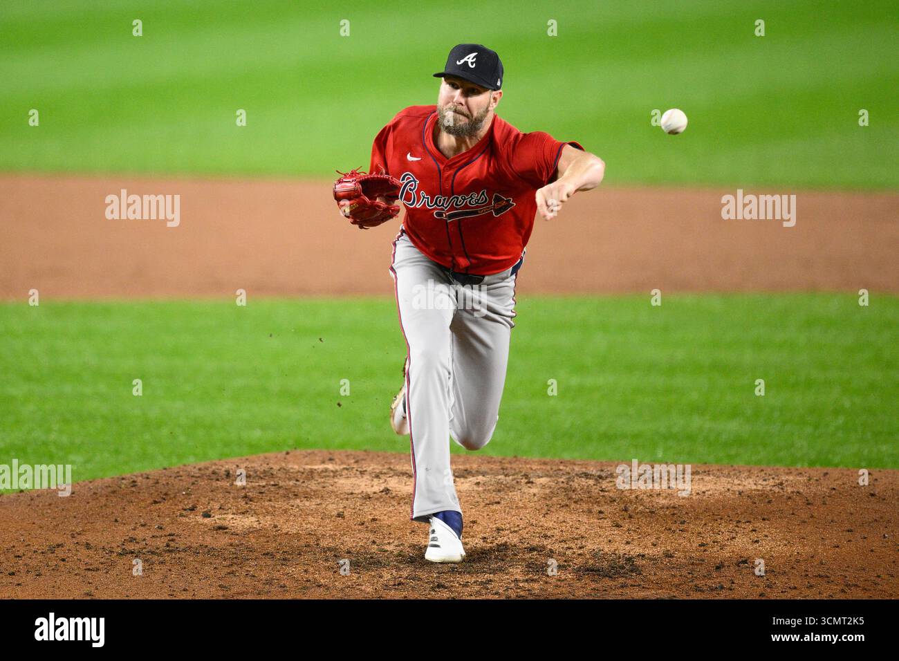 Atlanta Braves starting pitcher Chris Sale (51) in action during the ...