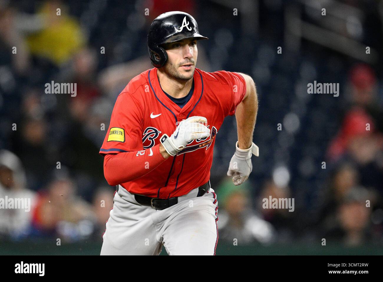 Atlanta Braves' Matt Olson in action during the second baseball game of ...