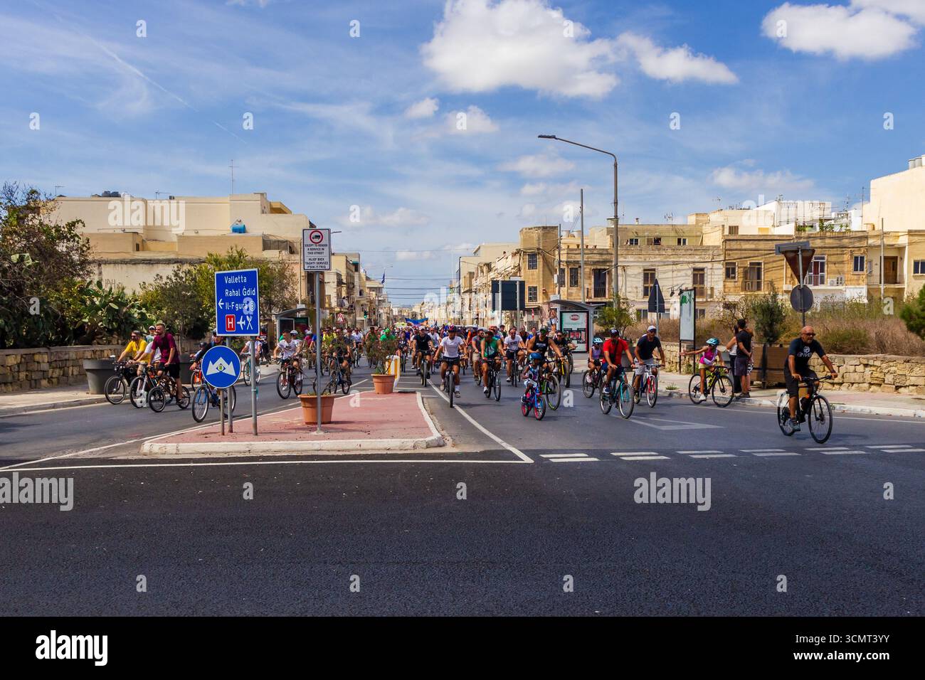 Zabbar, Malta - September 14th, 2025 Bicycle section of the Motorcycle ...