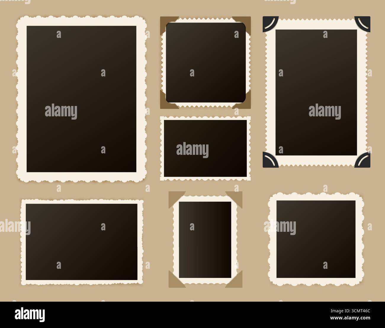 Torn family photo old Stock Vector Images - Alamy