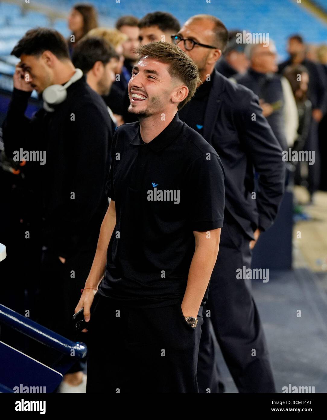 Napoli's Billy Gilmour during a pitch walk before press conference at ...
