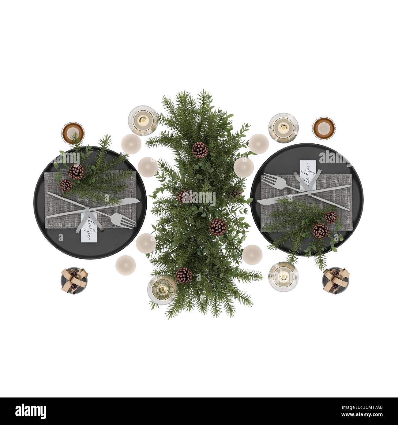 Realistic red white christmas Cut Out Stock Images & Pictures - Alamy