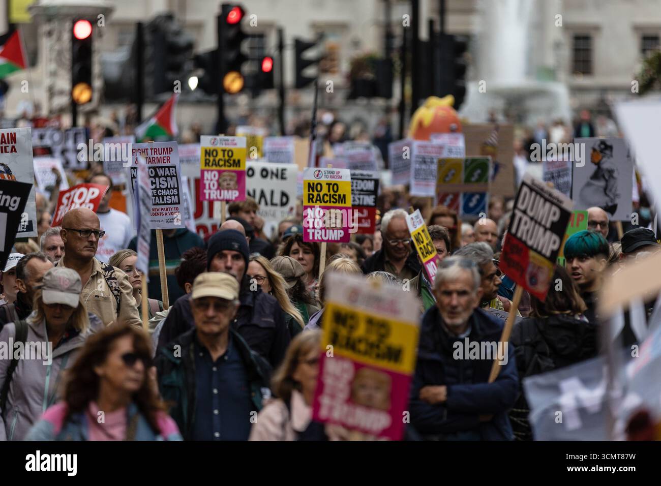 LONDON, UK - 17 Sep 2025: Protesters march from Portland Place to ...