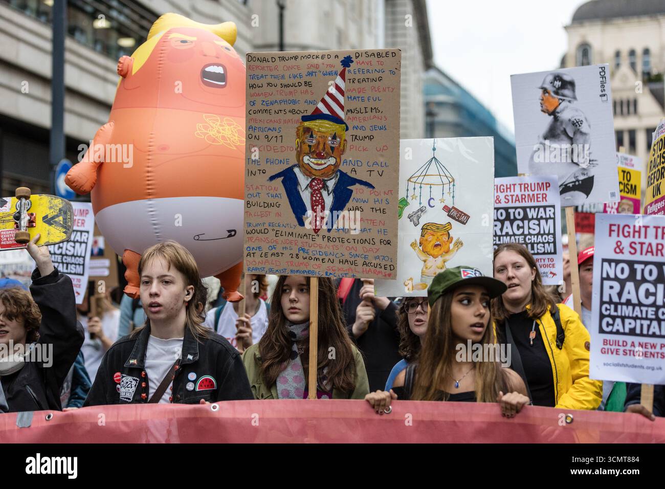 LONDON, UK - 17 Sep 2025: Protesters march from Portland Place to ...