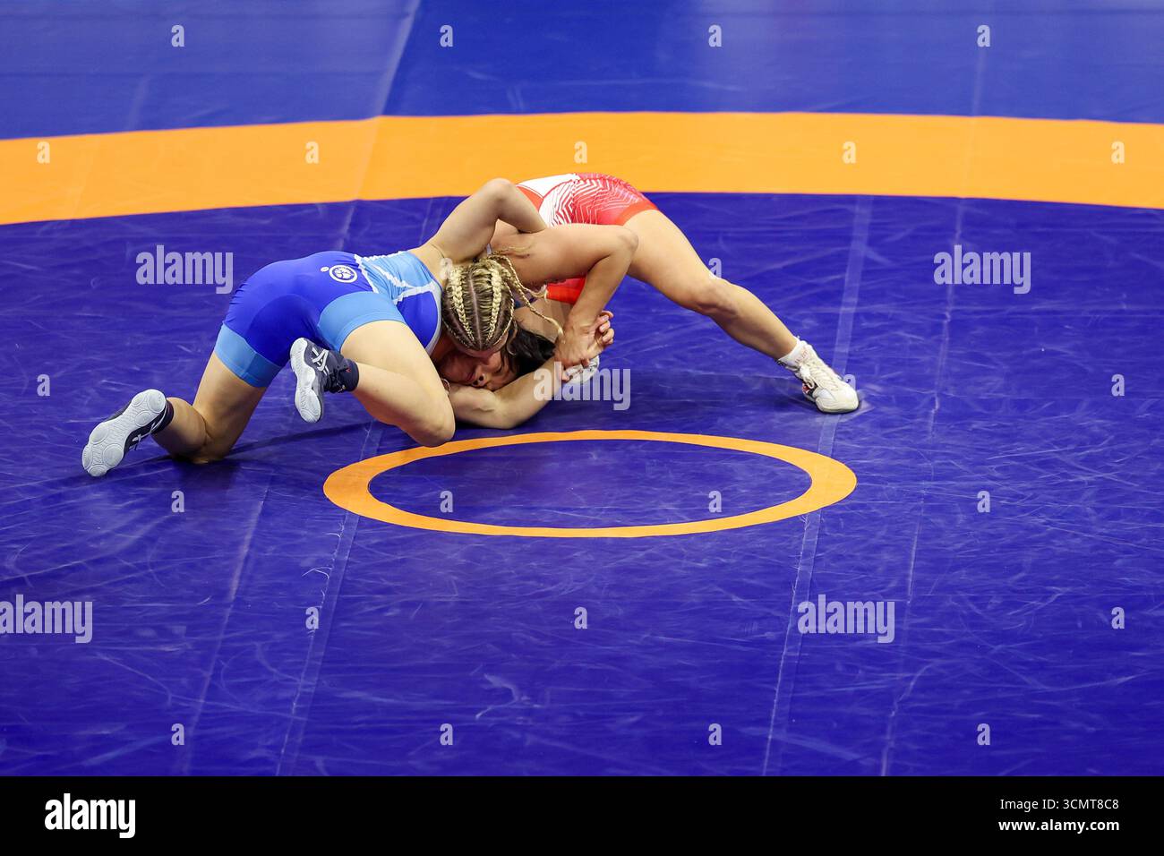 ZAGREB, CROATIA - SEPTEMBER 17: Helen Louise Maroulis of USA (red ...