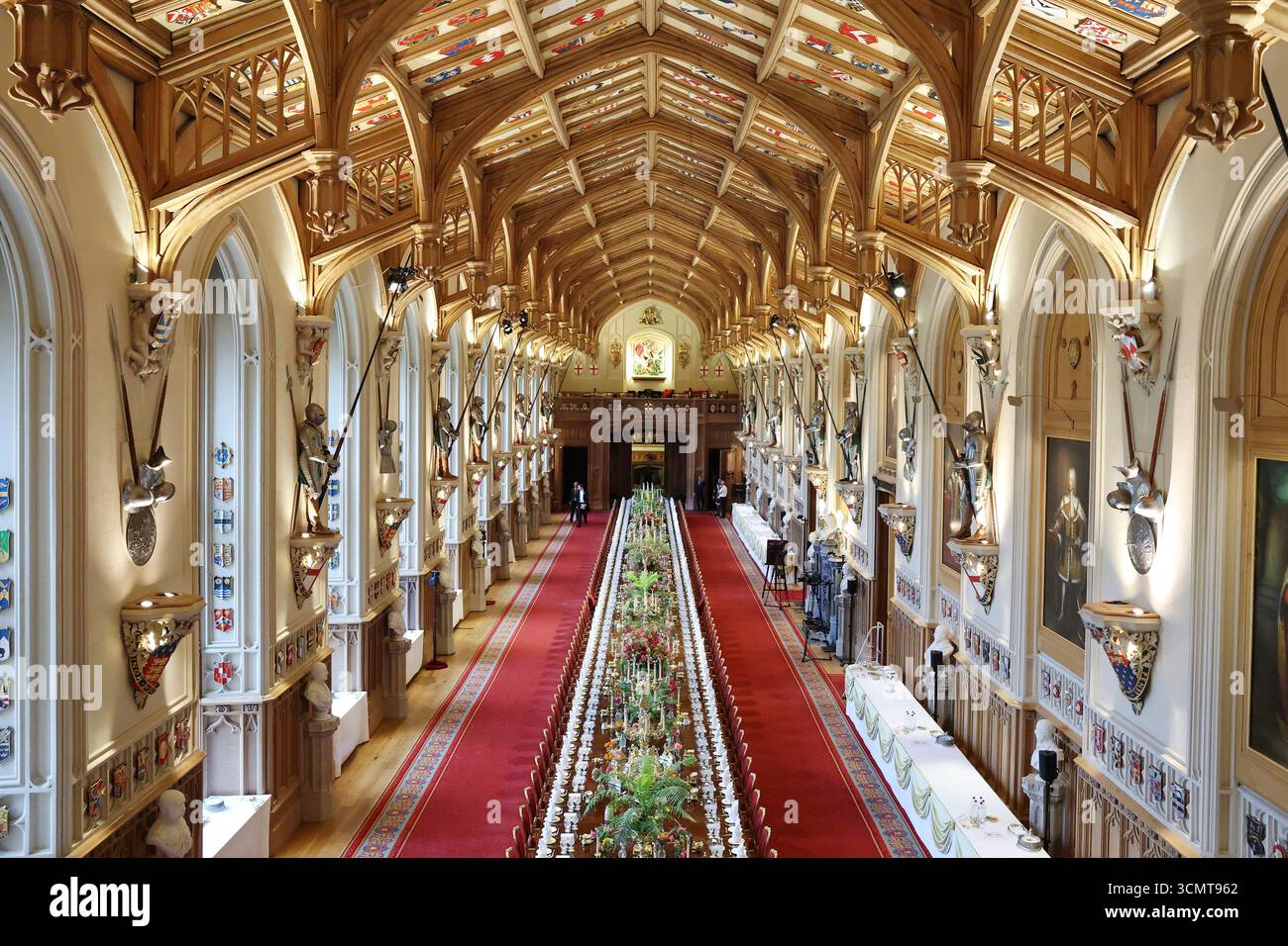 The table setting for the state banquet of the state visit by the U.S ...