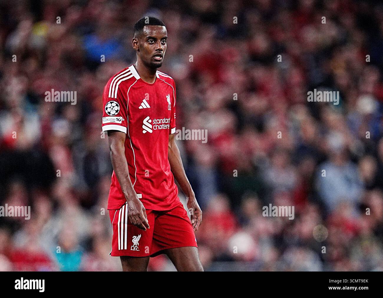 Liverpool's Alexander Isak during the UEFA Champions League match at ...