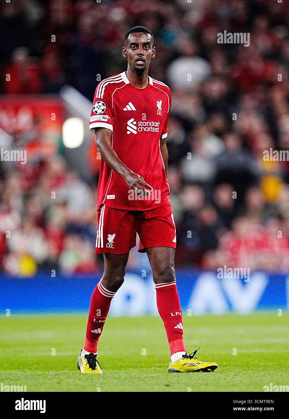Liverpool's Alexander Isak during the UEFA Champions League match at ...