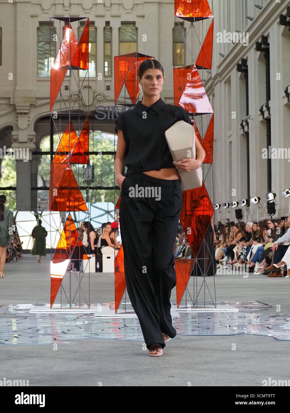 Models walk the runway for Simorra during Mercedes-Benz Fashion Week ...