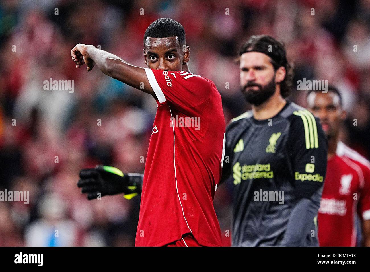 Liverpool's Alexander Isak during the UEFA Champions League match at ...