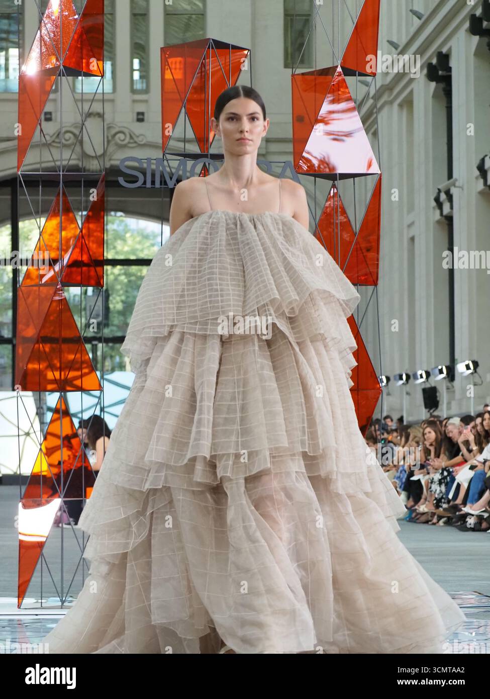 Models walk the runway for Simorra during Mercedes-Benz Fashion Week ...