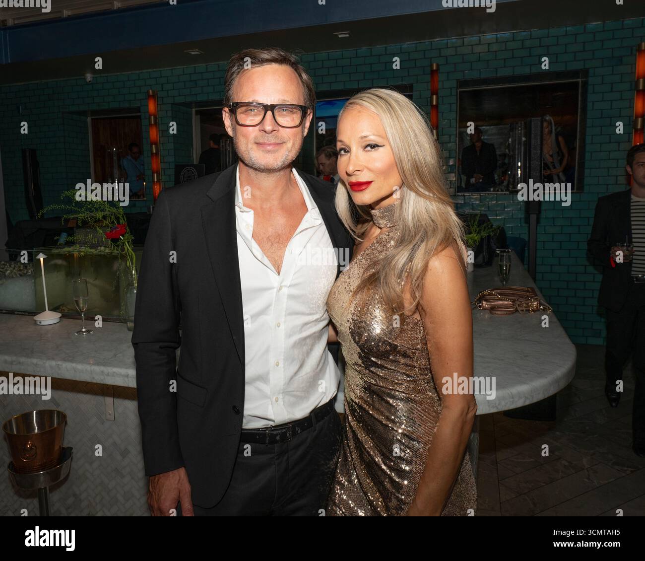 Richard Booth and Indira Cesarine attends Untitled Magazine Celebrates ...