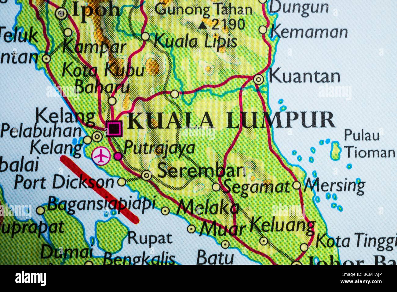 Kuala lumpur map hi-res stock photography and images - Alamy