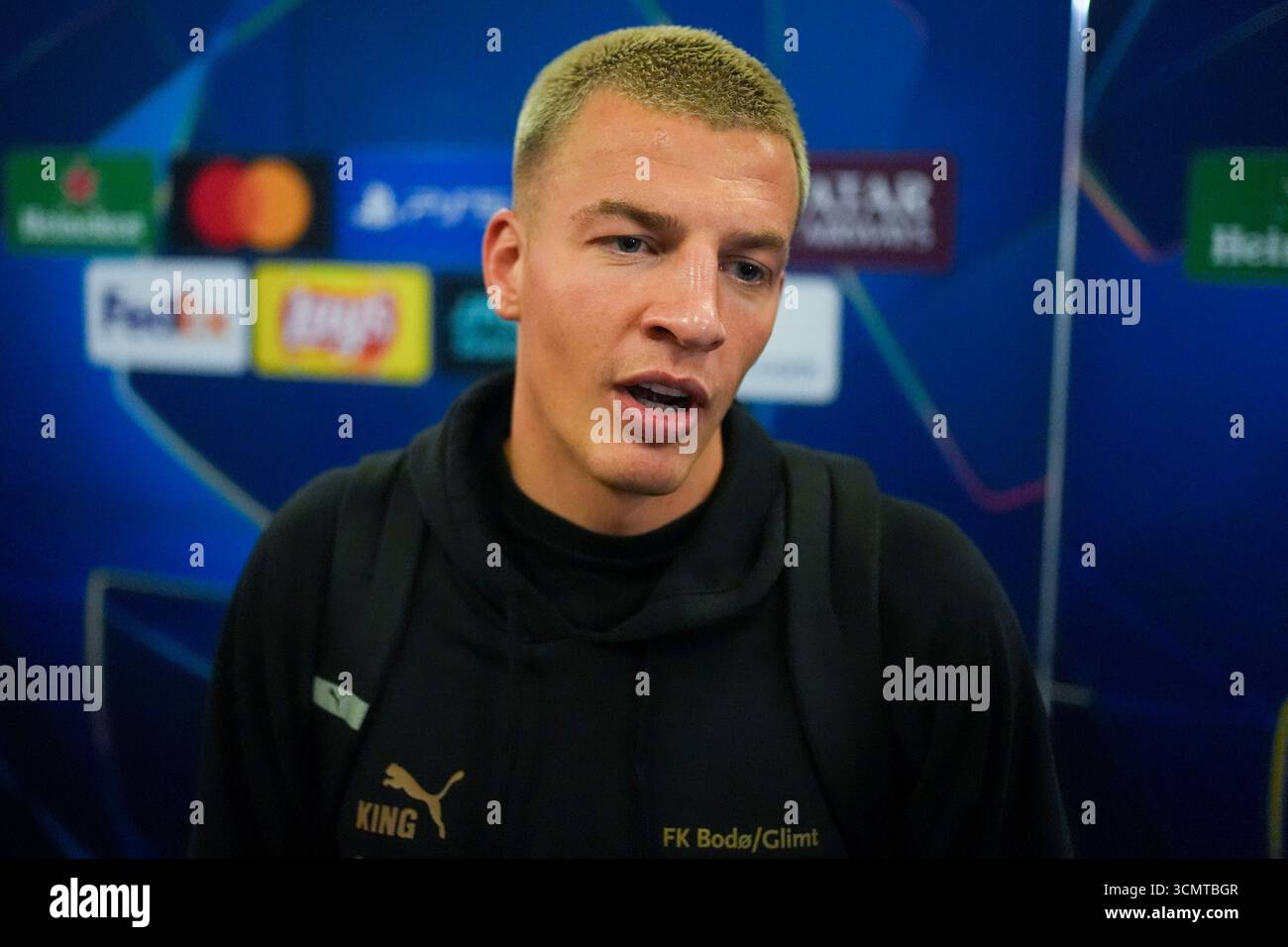 Prague, Czech Republic 20250917. Bodø/Glimt's Jostein Gundersen after ...