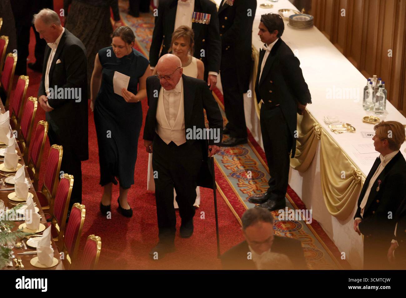Rupert Murdoch arrives to attend the state banquet for US President ...