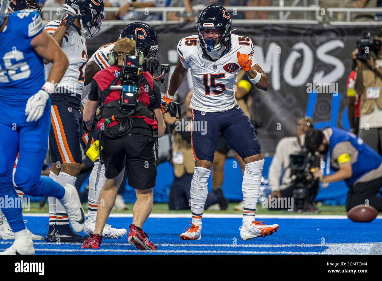 DETROIT, MI - SEPTEMBER 14: Chicago Bears WR Rome Odunze (15 ...