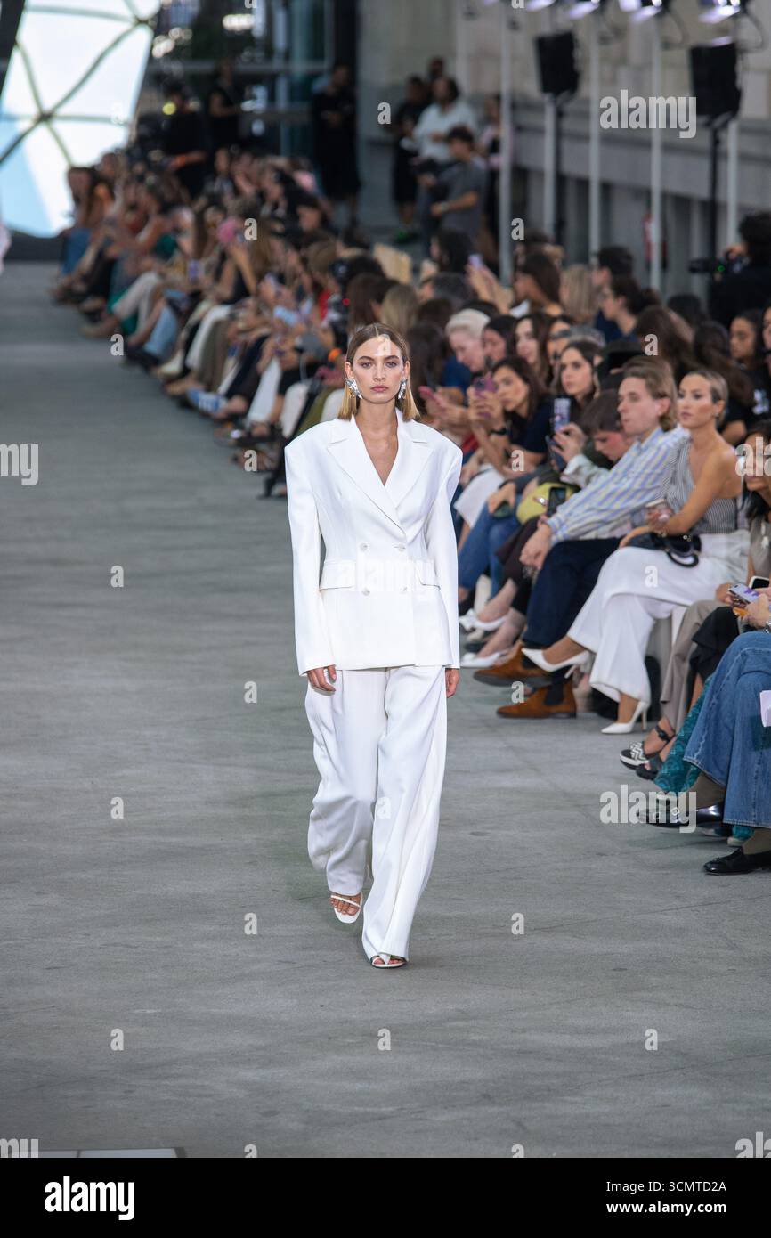 September 17, 2025, Madrid, Madrid, Spain: A model walks the runway at ...