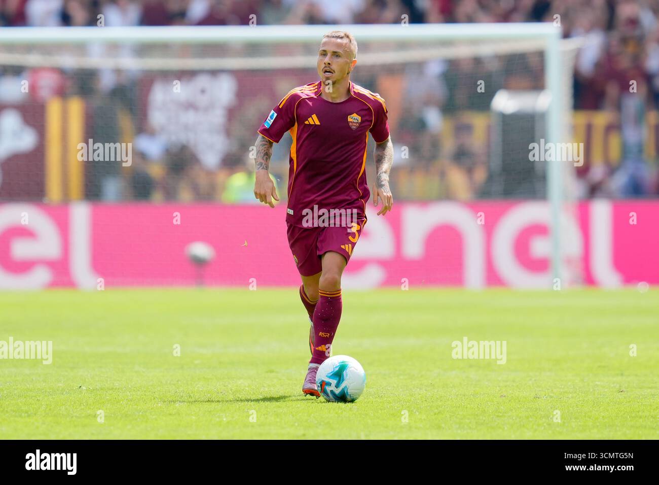 Angelino of AS Roma in action during the Serie A match between AS Roma ...