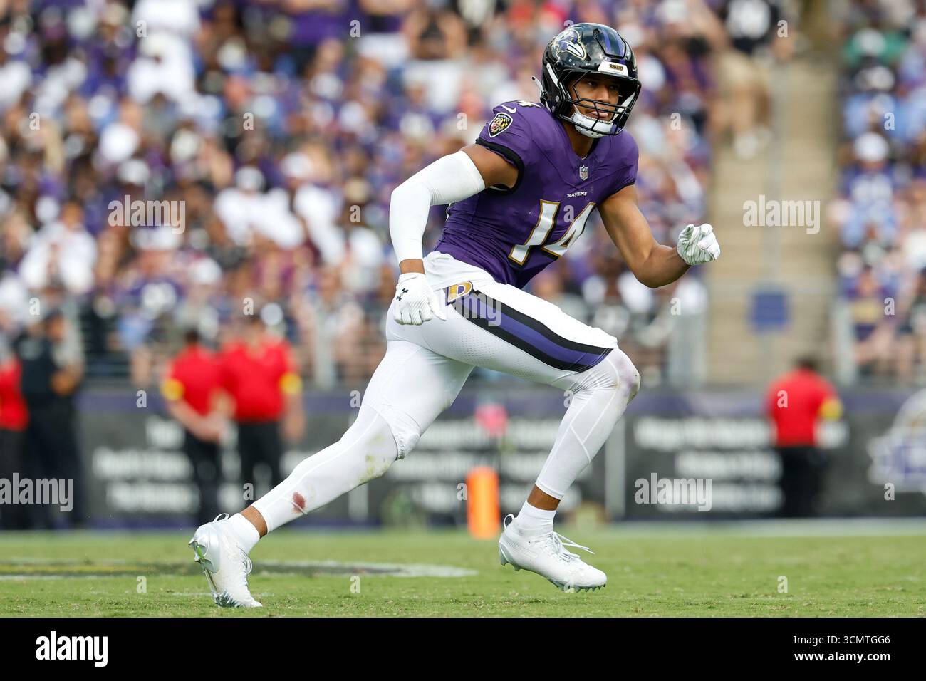 Baltimore Ravens safety Kyle Hamilton in action during the second half ...