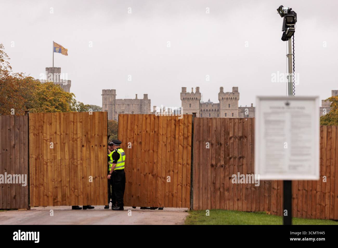Windsor, UK. 17th September, 2025. The Royal Standard is pictured ...