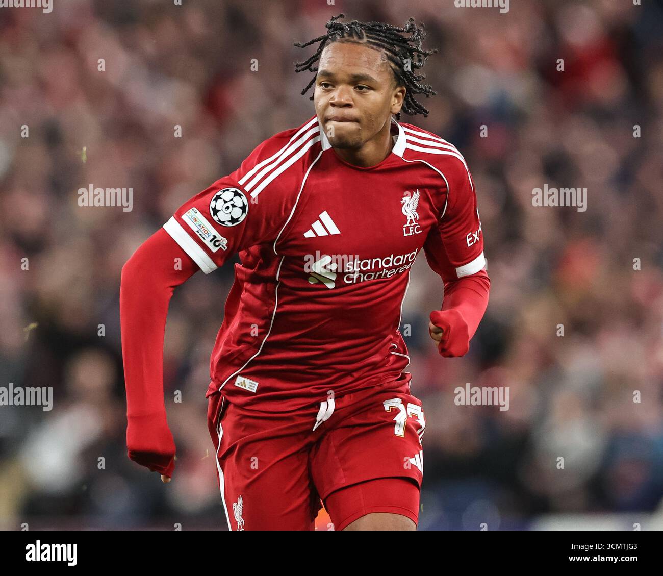 Rio Ngumoha of Liverpool during the UEFA Champions League, League Stage ...