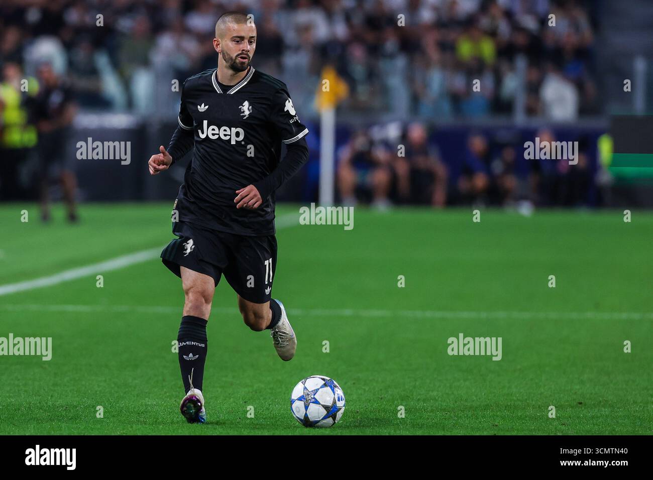 Edon Zhegrova of Juventus FC seen in action during UEFA Champions ...