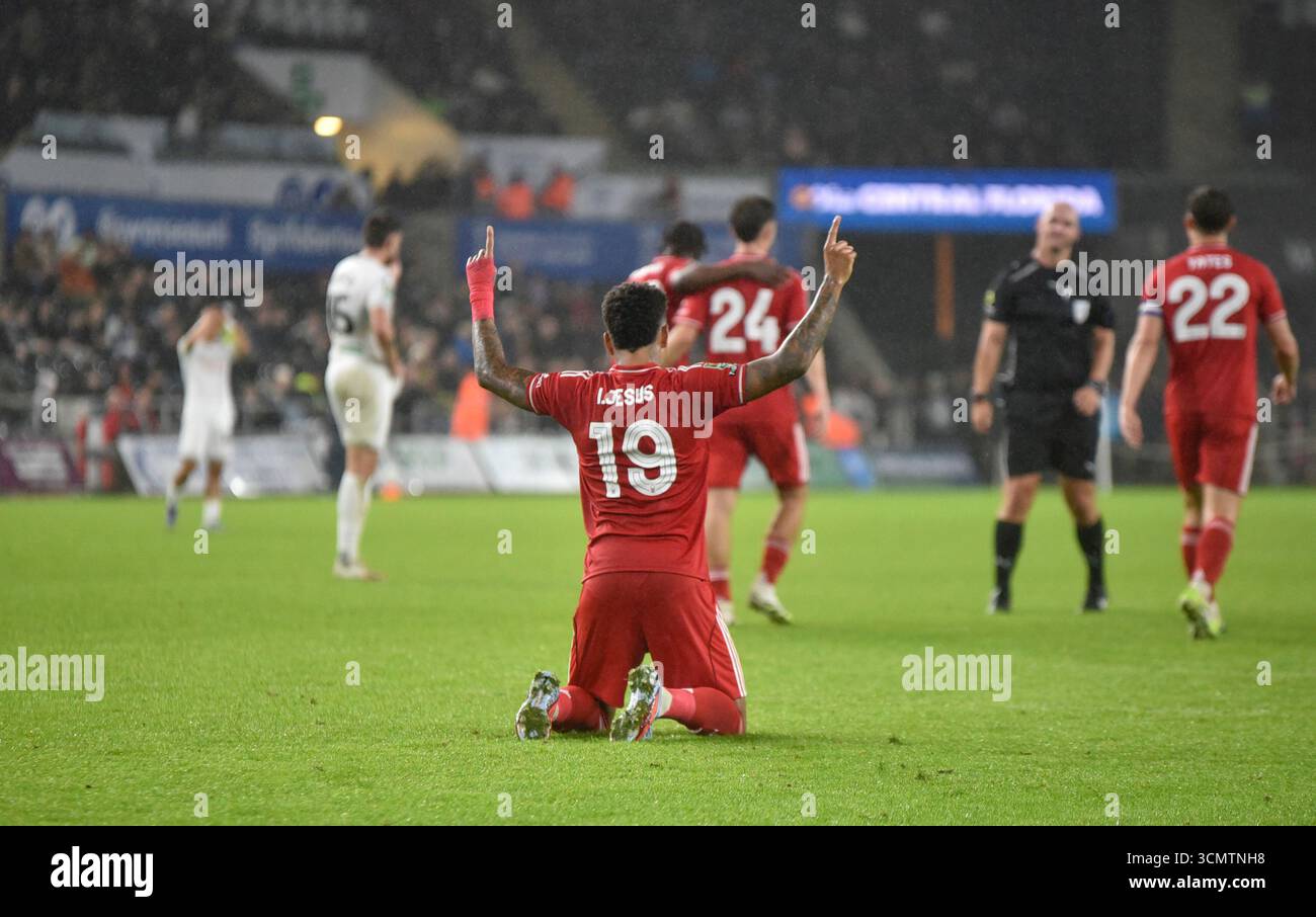 17th September 2025; Swansea.com Stadium, Swansea, Wales; EFL Carabao ...