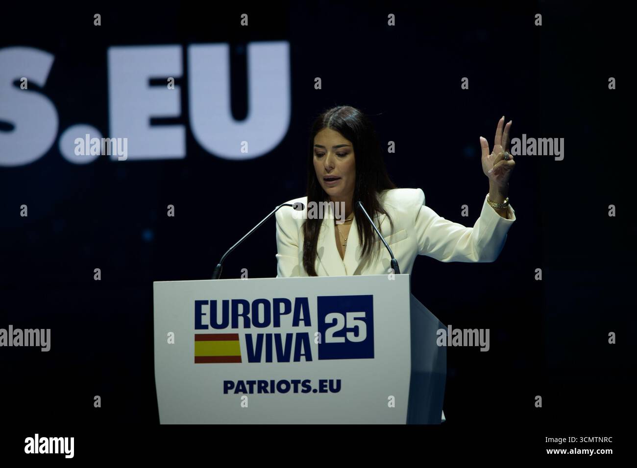 Madrid, Spain. 14th Sep, 2025. Afroditi Latinopoulou, leader of the ...